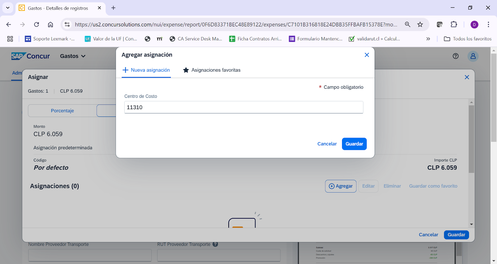 ¿Cómo puedo asignar un gasto a un centro de costo específico? | Bci Private Banking
