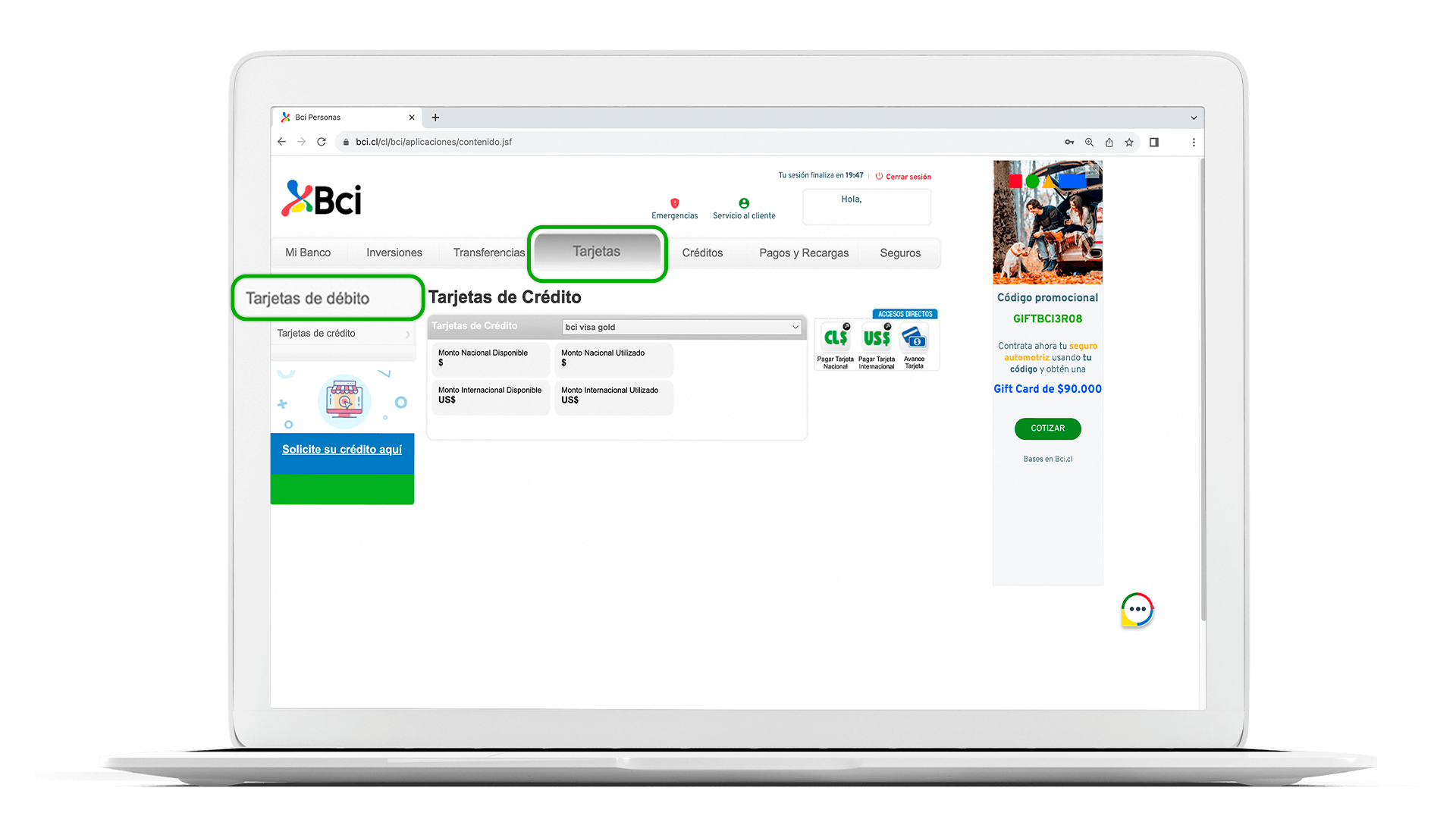 ¿Cómo activar tu Tarjeta de Débito desde Banco en Línea? | Banco Bci