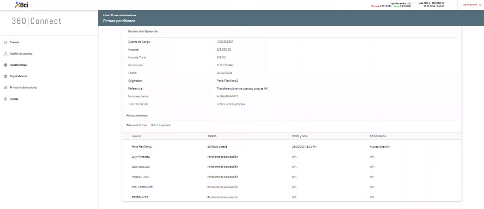 Pago Proveedores | Banco Bci Miami