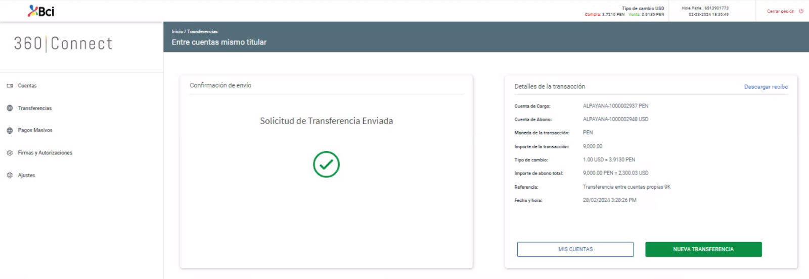 Pago Proveedores | Banco Bci Miami